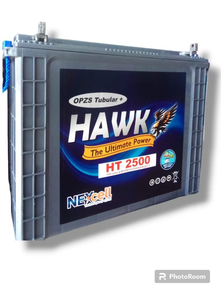 Hawk 2500 Tubular Battery Solar Battery - Battery PK
